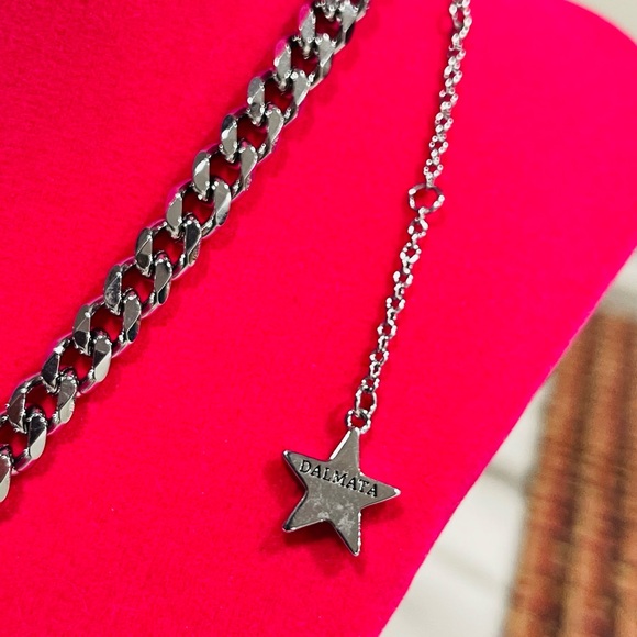 dalmata | Jewelry | Billie Eilish Dalmata Silver Chain Necklace With Charm Rare | Poshmark